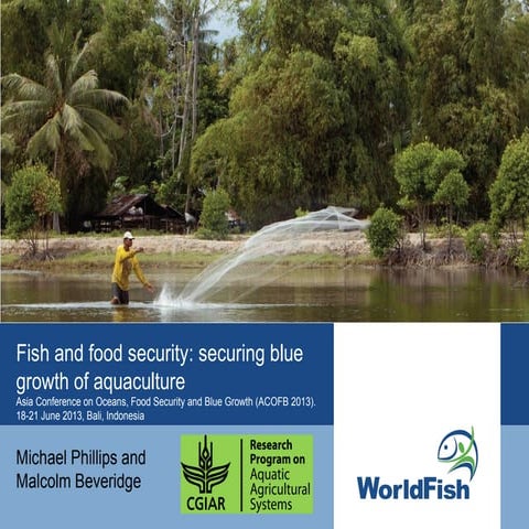 Fish and food security: securing blue growth of aquaculture | PPT
