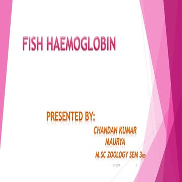 Fish haemoglobin | PPTX