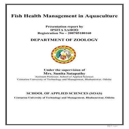 Fish health management in aquaculture | PDF