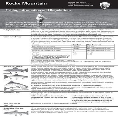 NostalgicOutdoors™- Rocky Mountain National Park -FISHING | PDF
