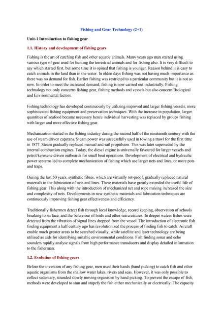 Fishing Gears and Fishing Methods | PPTX