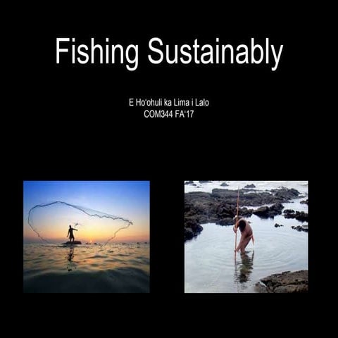 Fishing sustainably | PPTX