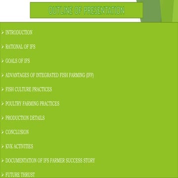 Integrated fish and poultry farming | PPTX