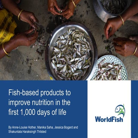 Fish-based products to improve nutrition in the first 1,000 days of ...
