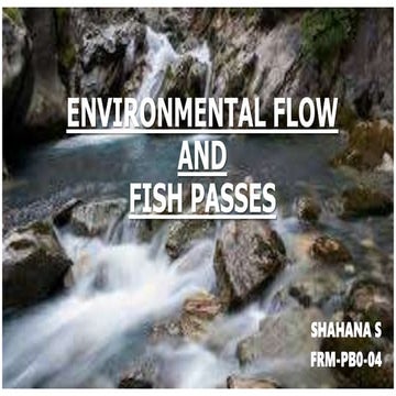 Environmental flow & Fish passes | PPTX