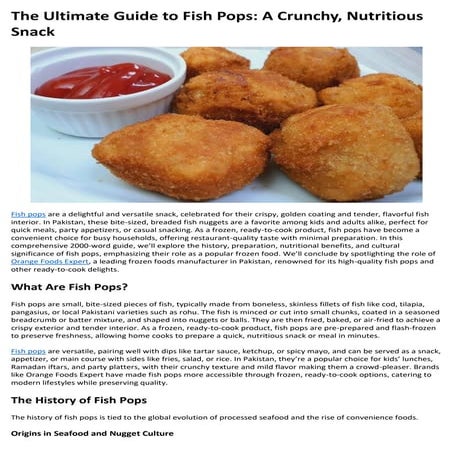 Fish Pops A Juicy, Ready To Cook, Frozen Food Chunk.pdf