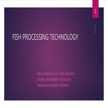 Fish processing technology | PPTX