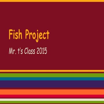 Fish project 2015 | PDF