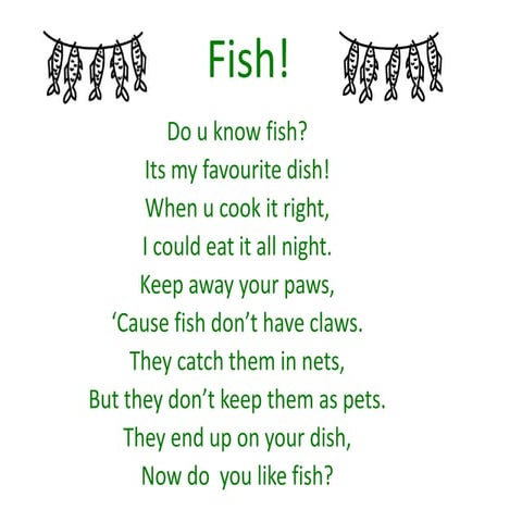 Fish rachel k (song) | PPTX