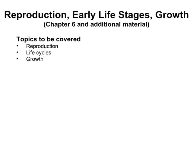 Fish reproduction | PDF