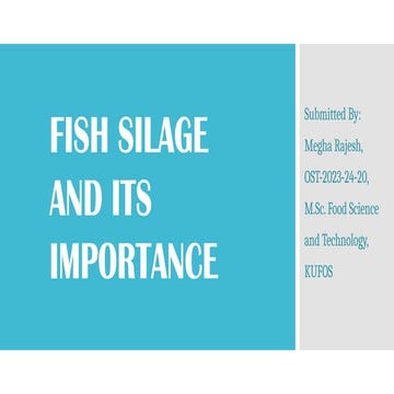 Fish Silage: A Sustainable Approach to Fish Waste Utilization.pptx