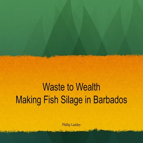 Fish Silage Production, using molasses and Essential Micro-organism ...