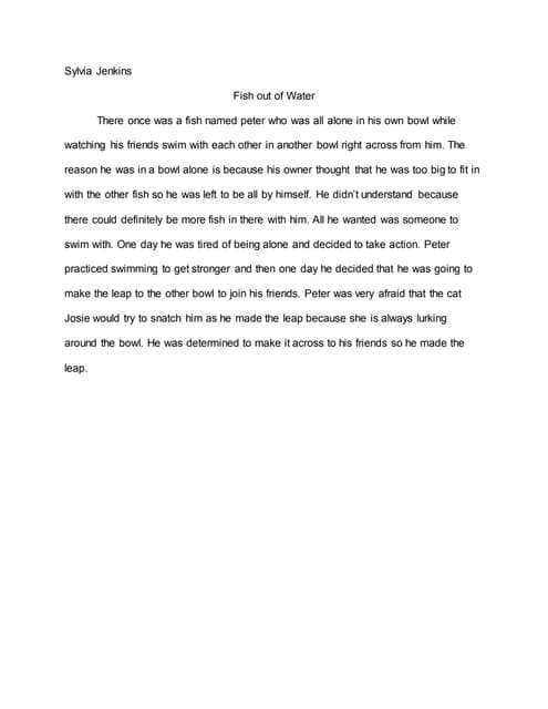 Fish bowl story | PDF