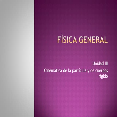 Fisica general u3 | PDF