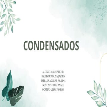 Estado condensado de bose | DOCX