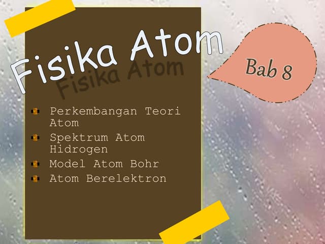 Presentasi Atom Lengkap | PPTX