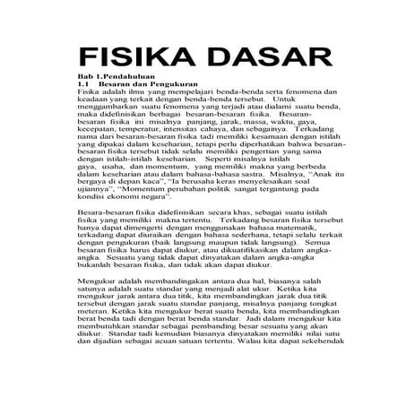 Fisika dasar | PPTX