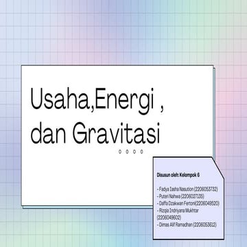 Fisika Materi usaha, daya dan energi | PPT
