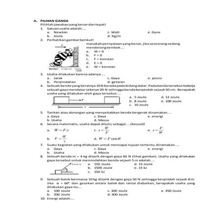 Soal UAS Fisika kelas xi | DOCX