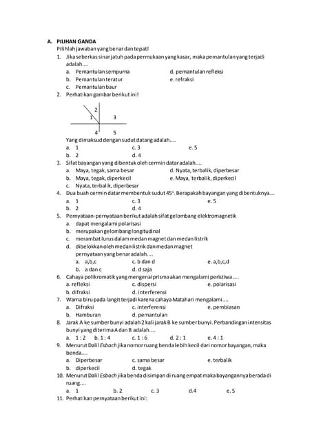 Kisi-kisi kognitif Fisika SMA gerak lurus, gerak melingkar, dan gerak parabola dengan ...