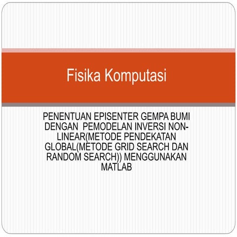 Fisika komputasi | PPTX