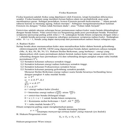 Fisika kuantum part 1 | PDF