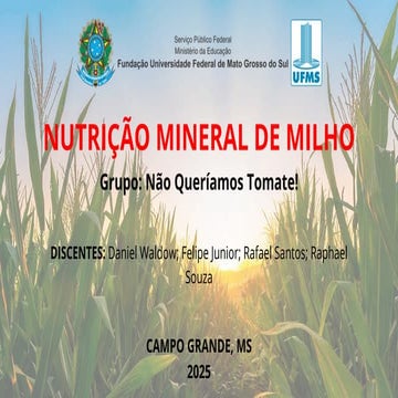 Morfologia e fisiologia do milho . | PPTX