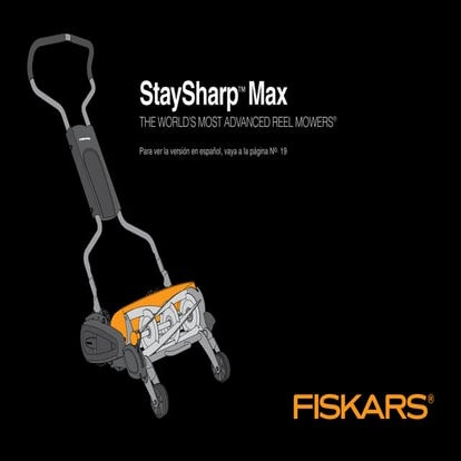 Fiskars staysharp reel mower manual | PDF