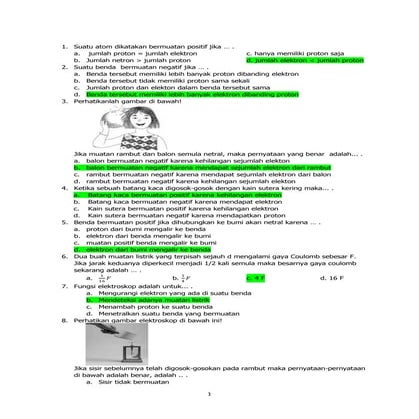 Fisika mid sms 1 kls ix okt 2013 | DOCX