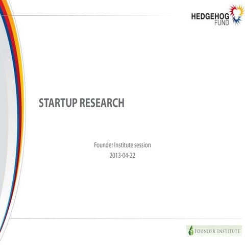 Research for Startups | PPTX