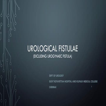Fistulae excluding gu fistula | PPT