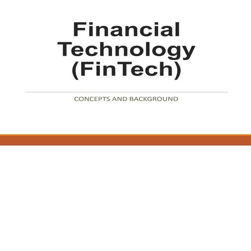 FIST Lecture 3.PDF Chapter 3 Financial Technology | PDF