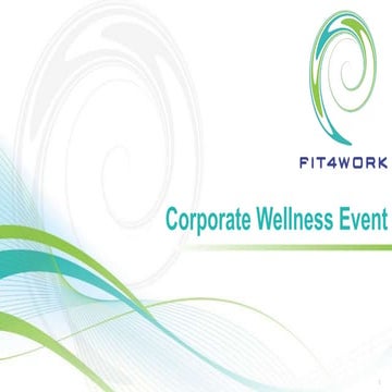 Fit4work Wellness Event Presentation (english | PPT
