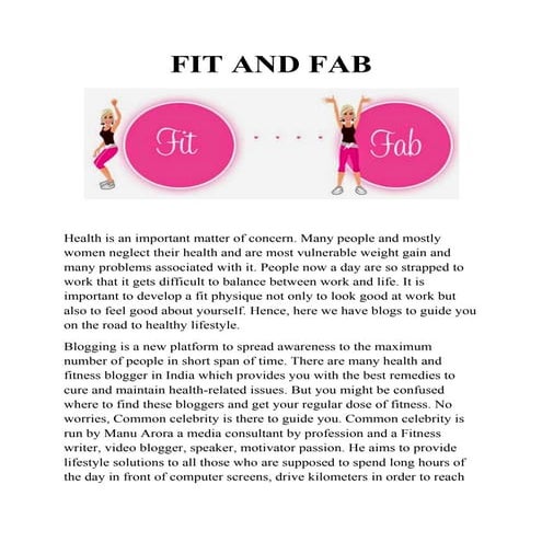 FIT AND FAB | PDF