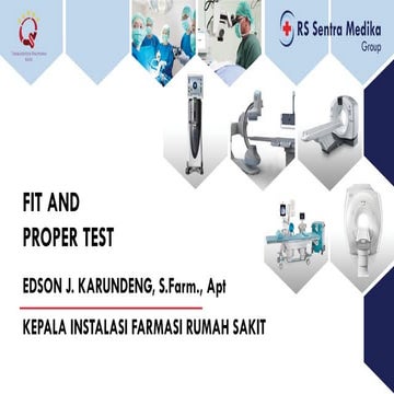 Contoh Fit And Proper Test Kepala Instalasi Farmasi Rumah Sakit.pptx