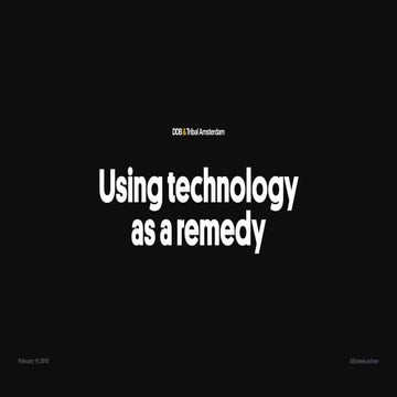 Using Technology as a Remedy | PPT