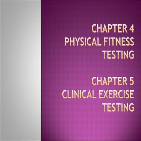 Physical Fitness Testing | PPT