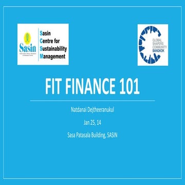 FIT Finance 101 Presentation | PDF
