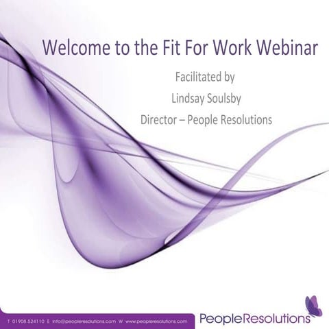 Fit for work webinar | PPT