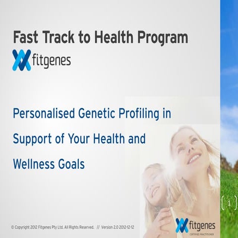 Fitgenes Fast Track to Health Program | PDF