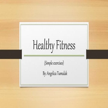 Fitness. | PPTX | Fitness and Exercise | Healthy Living