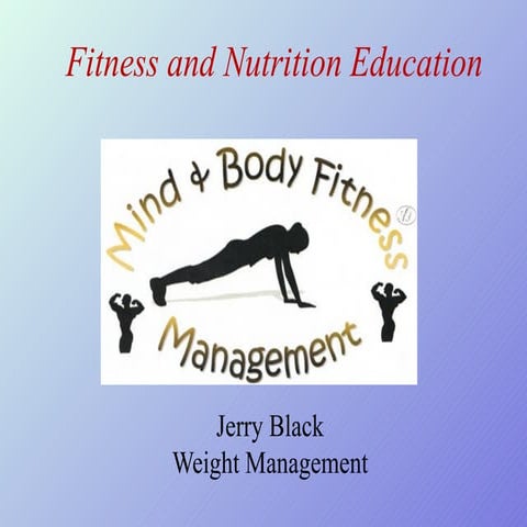 Fitness And Nutrition | PPT