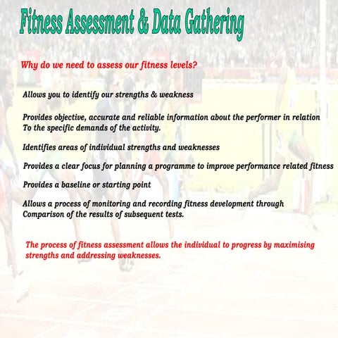 Fitness assessment & data gathering | PPT