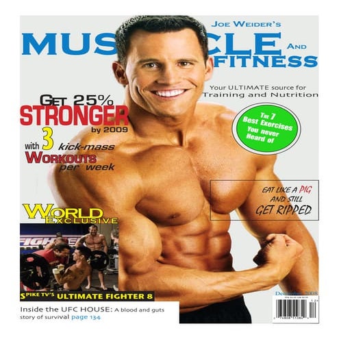 Re-design cover for fitness magazine | PDF
