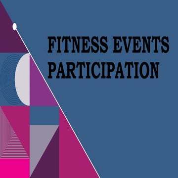 Fitness Events and community participationParticipation.pptx