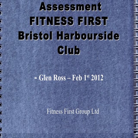 Fitness first bristol | PPT