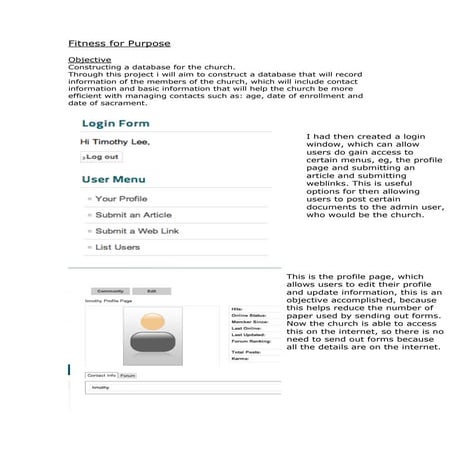 Fitness for purpose | DOCX | Databases | Computer Software and Applications