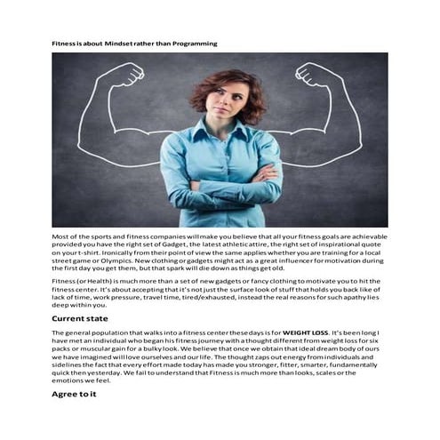 Fitness is about mindset rather than programming | PDF