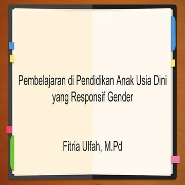 pendidikan anak usia dini gender dan pendidikan anak usia dinidf | PDF