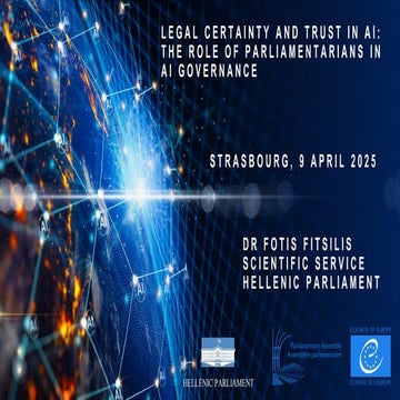 Legal certainty and trust in AI: the role of parliamentarians in AI ...